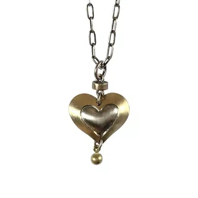 Thomas Mann | Puffed Heart Necklace | Artfully Elegant — Handmade ...